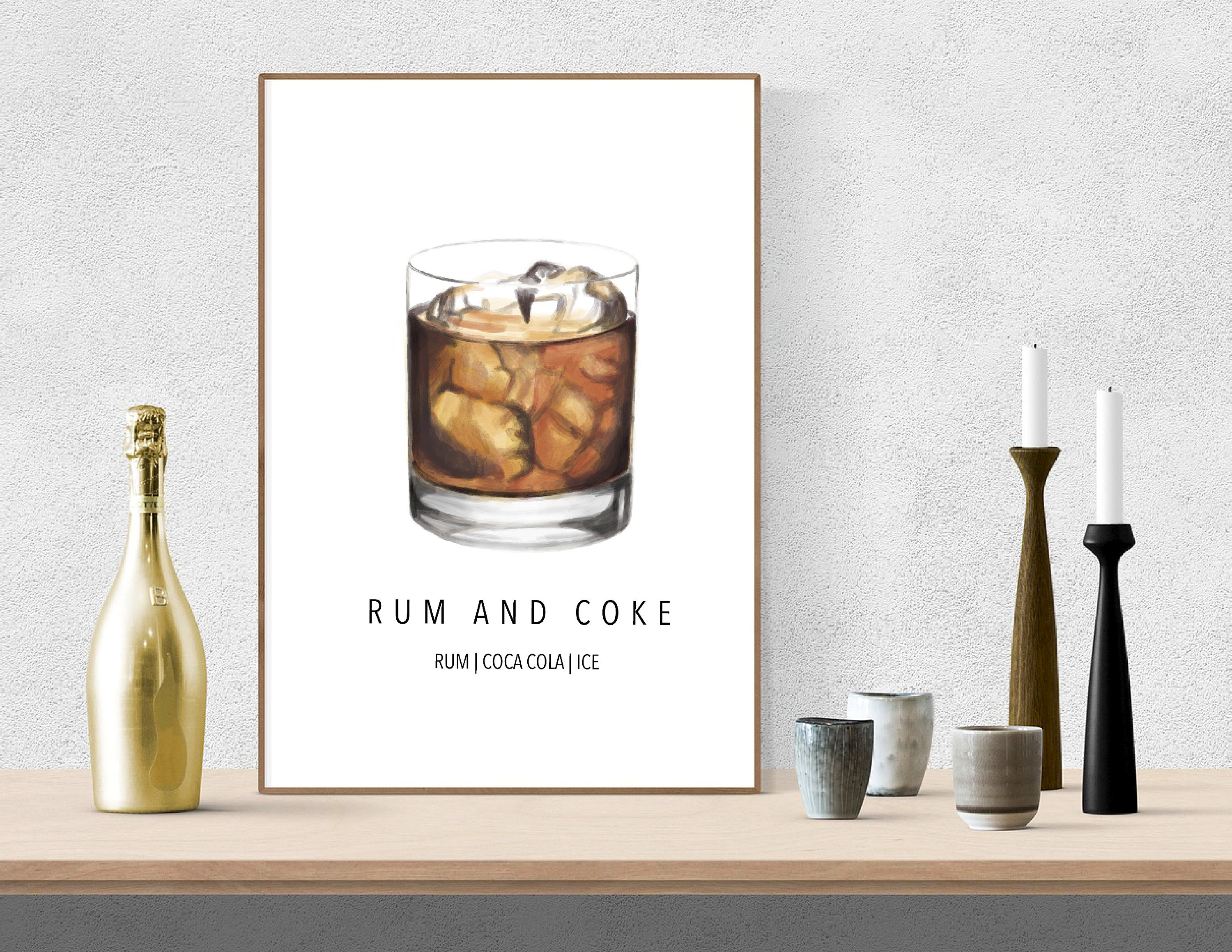 Drinking Rum And Coca Cola