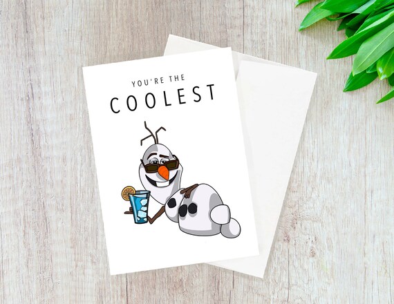 You're the Coolest Card // Funny Card Punny Card Pun | Etsy