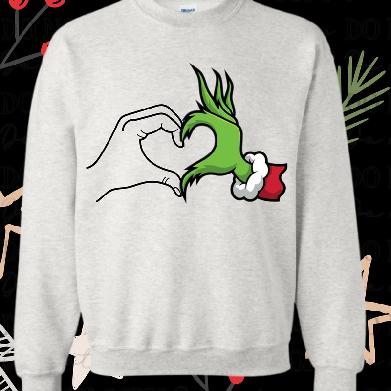 Grinch mano corazon - Etsy México