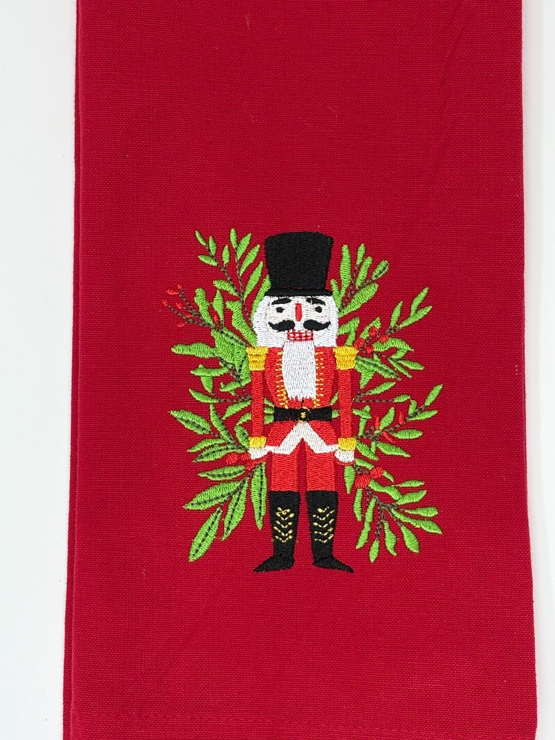 Nutcracker Embroidered Kitchen Decor Towel - Etsy