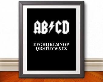 ABCD Alphabet Temporary Tattoo Sticker set of 2 - Etsy