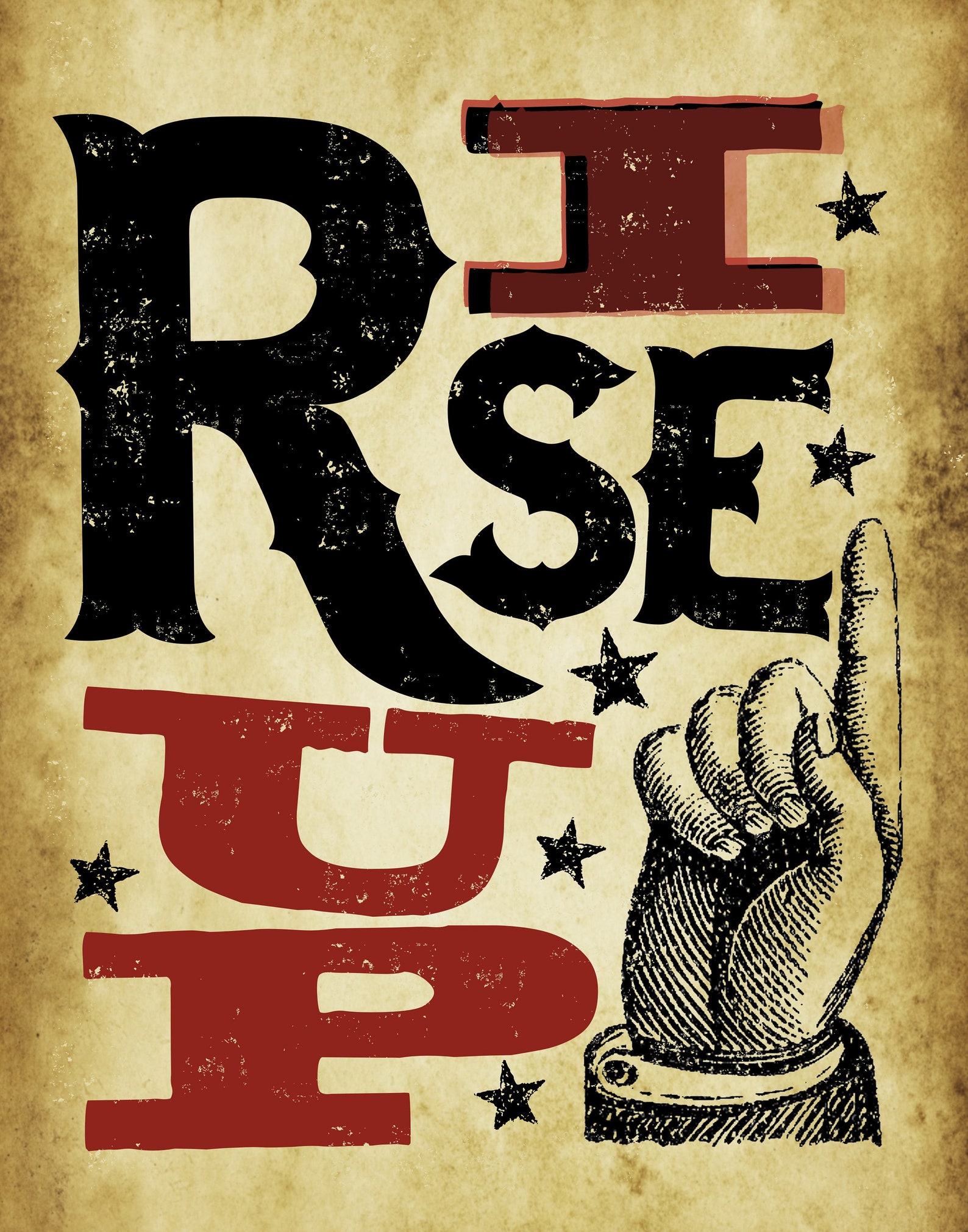 HAMILTON 'rise Up' 11x14 Poster Print Inspired by Broadway Musical ...