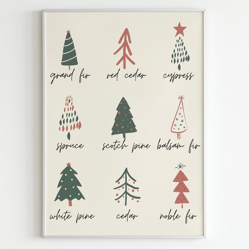 Bohemian Christmas Decor Boho Christmas Wall Art Modern | Etsy