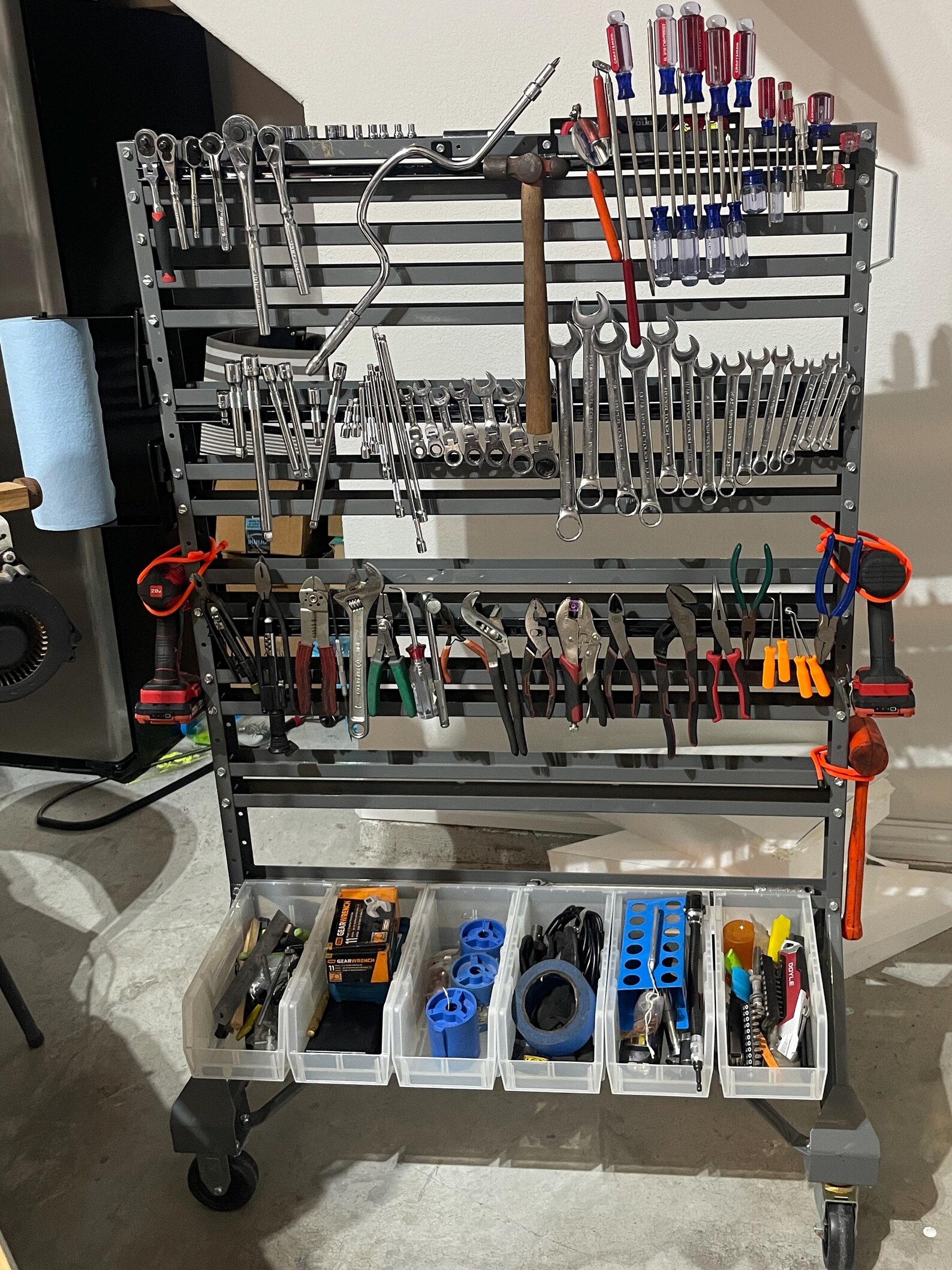 Rolling Tool Rack Plans - Etsy