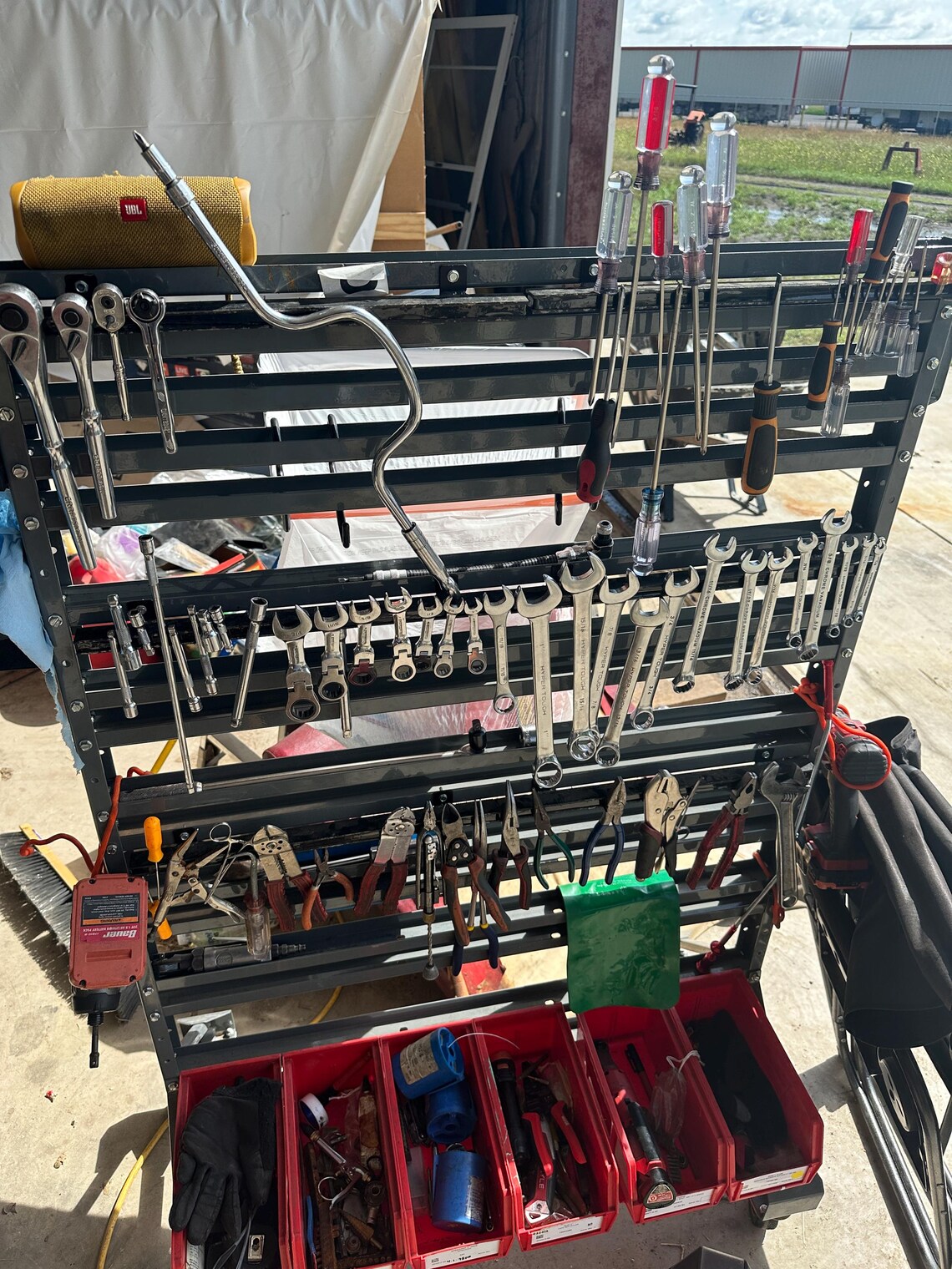 Rolling Tool Rack Plans - Etsy