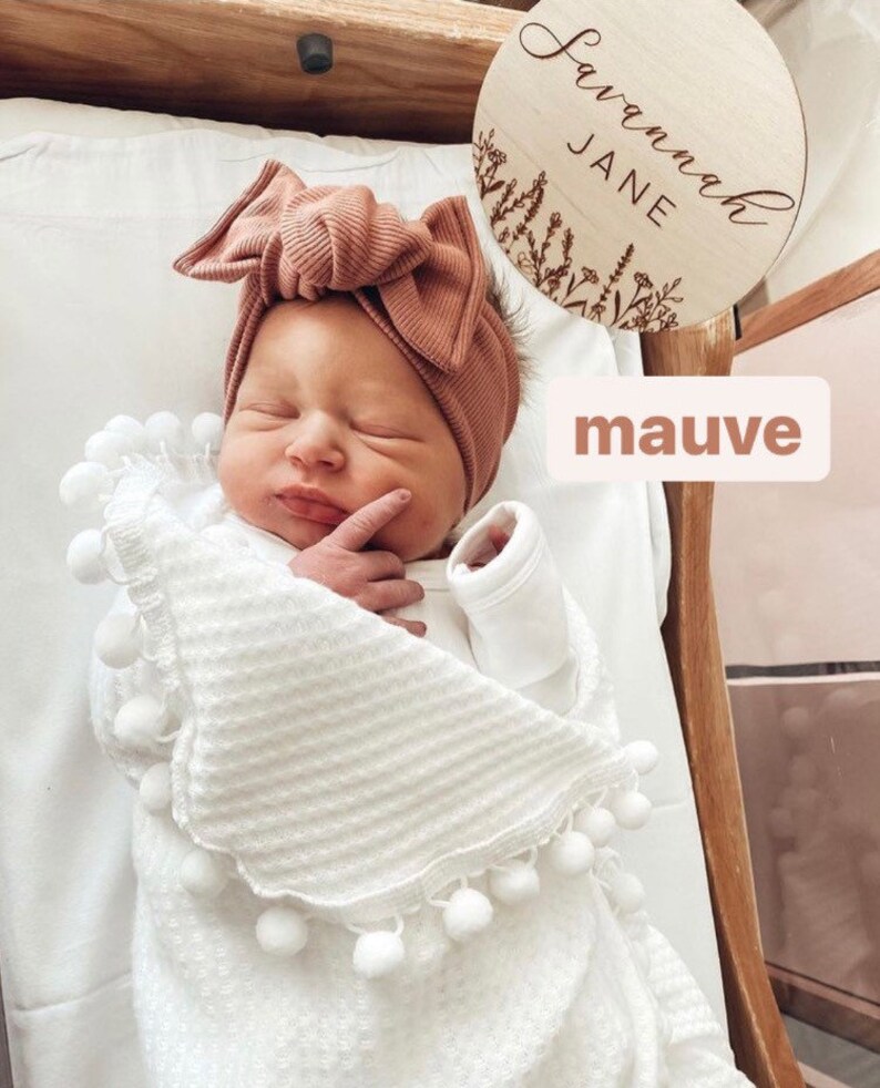 Baby Girl Headwraps Organic Baby Headbands Toddler - Etsy