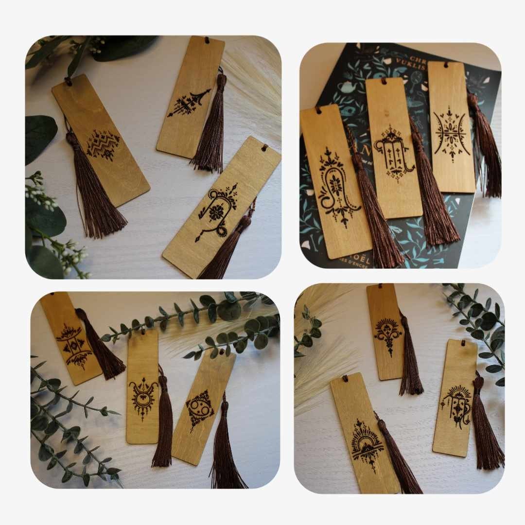 Astro' Wooden Bookmarks, Astrological Sign - Etsy