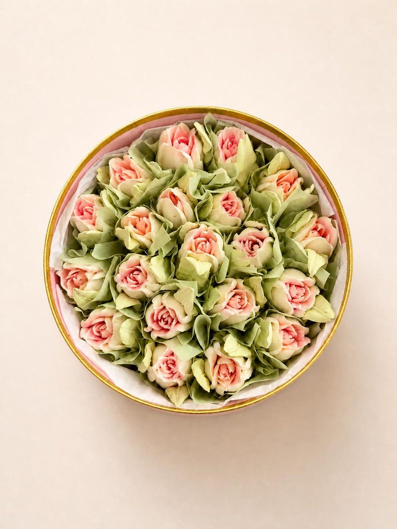 Marshmallow Tulip Gift Box | Edible Flower Bouquet | Handmade Zephyr ...