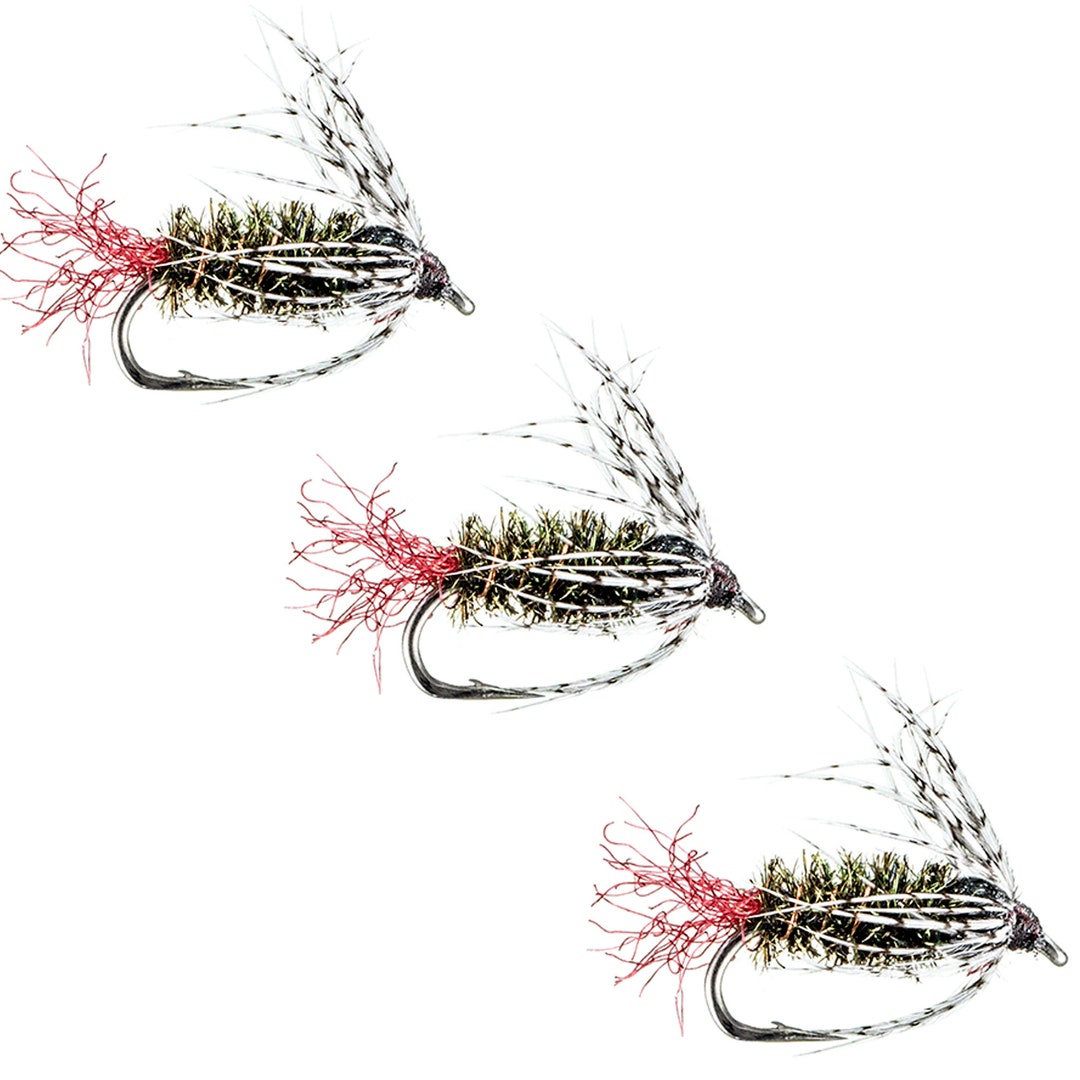Trout Flies - Bead Fly Fishing Nymphs and Wet Flies - Soft Hackle Red ...