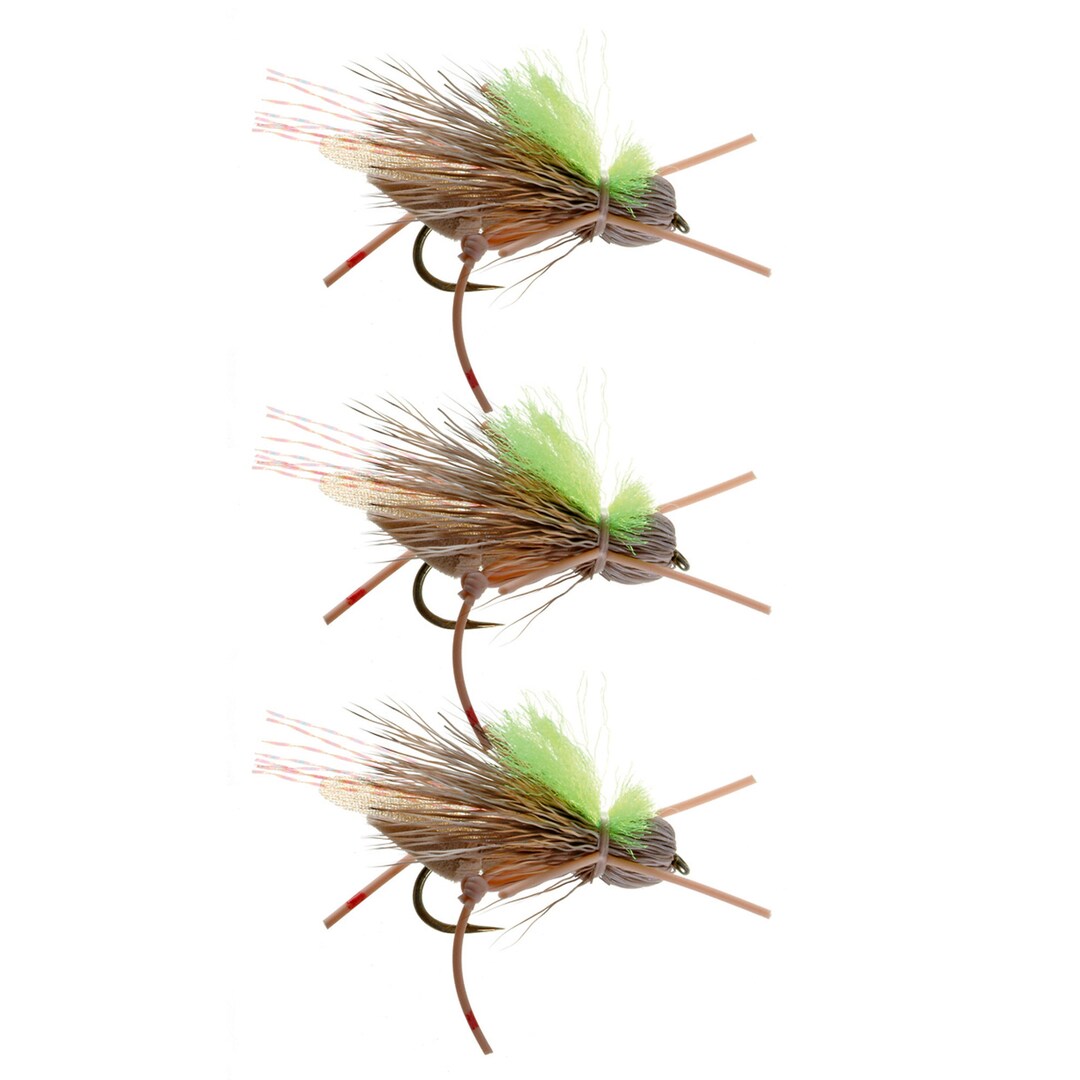 Foam Hopper Dropper Dry Flies: Hand Tied Fly Fishing Lure (3 Pack) - Etsy