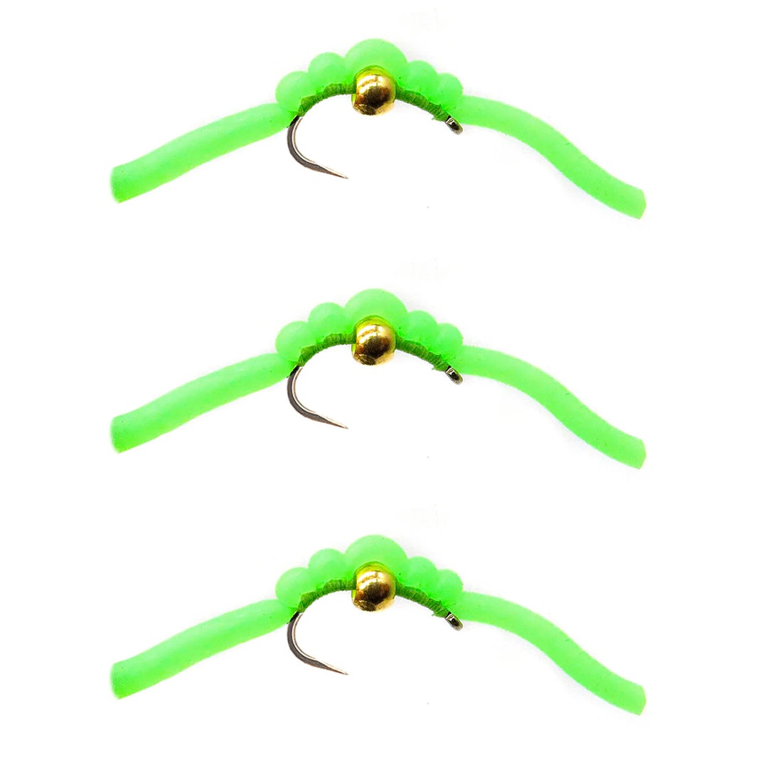 Squirmy Worm - Tungsten Bead Head Fly Pattern - Worm Fly Fishing Fly ...