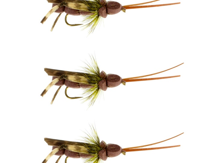 Foam Hopper Flies, 3 Pack Fly Fishing Flies, Hand-tied Flies, Hopper ...