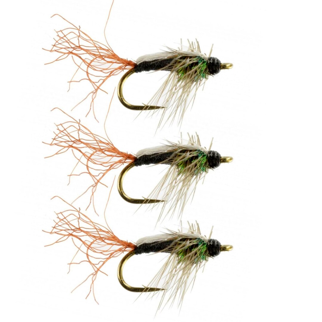 Midge and Emerger Fly Fishing Flies - Black Trailing Shuck Midge ...
