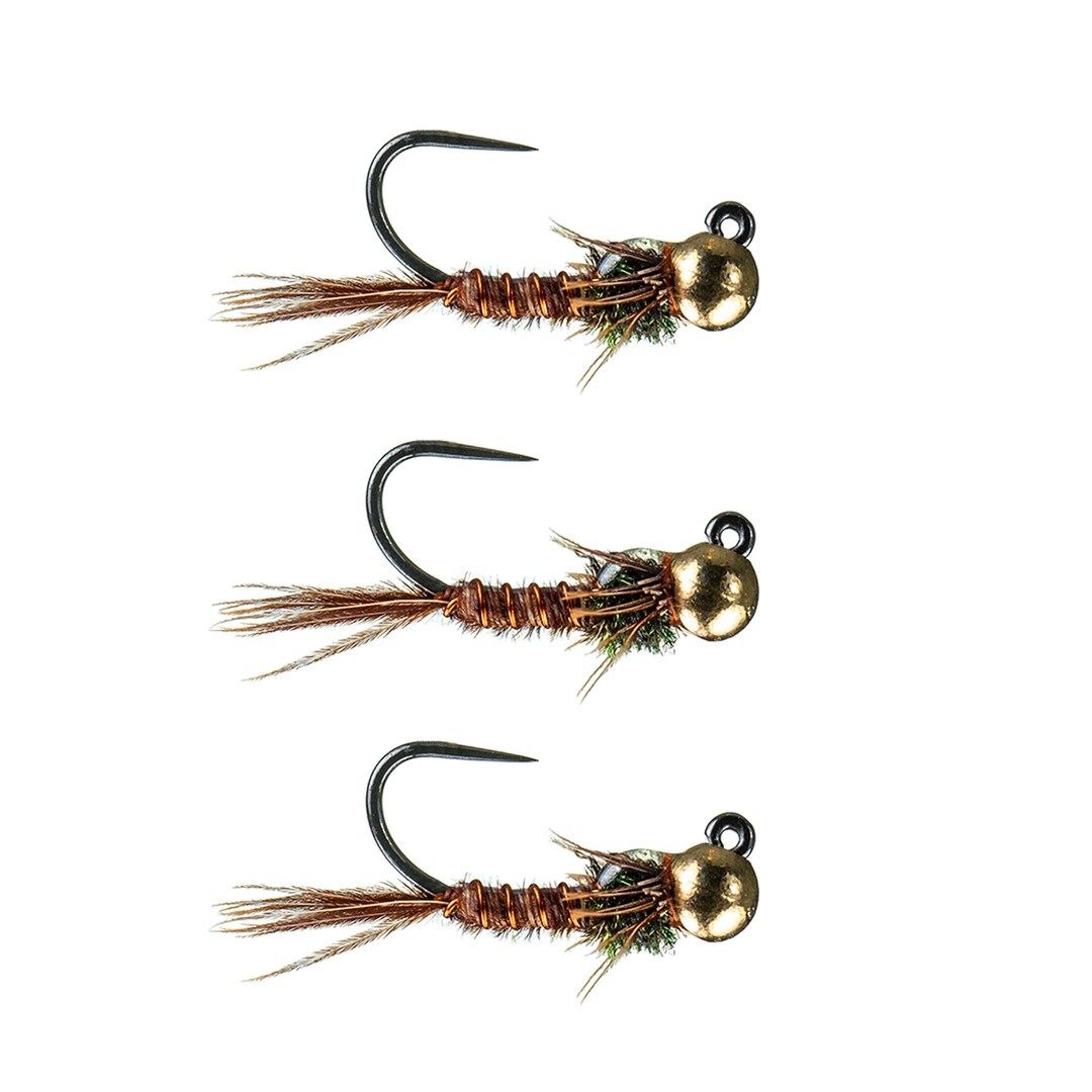Flash Back Pheasant Tail Jig - Tungsten Jigged Nymph Pattern for Trout ...