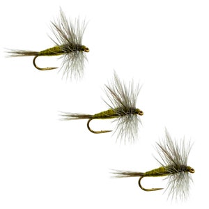 Blue Winged Olive Dry Fly: Classic Fly Fishing Pattern (3-pack) - Etsy