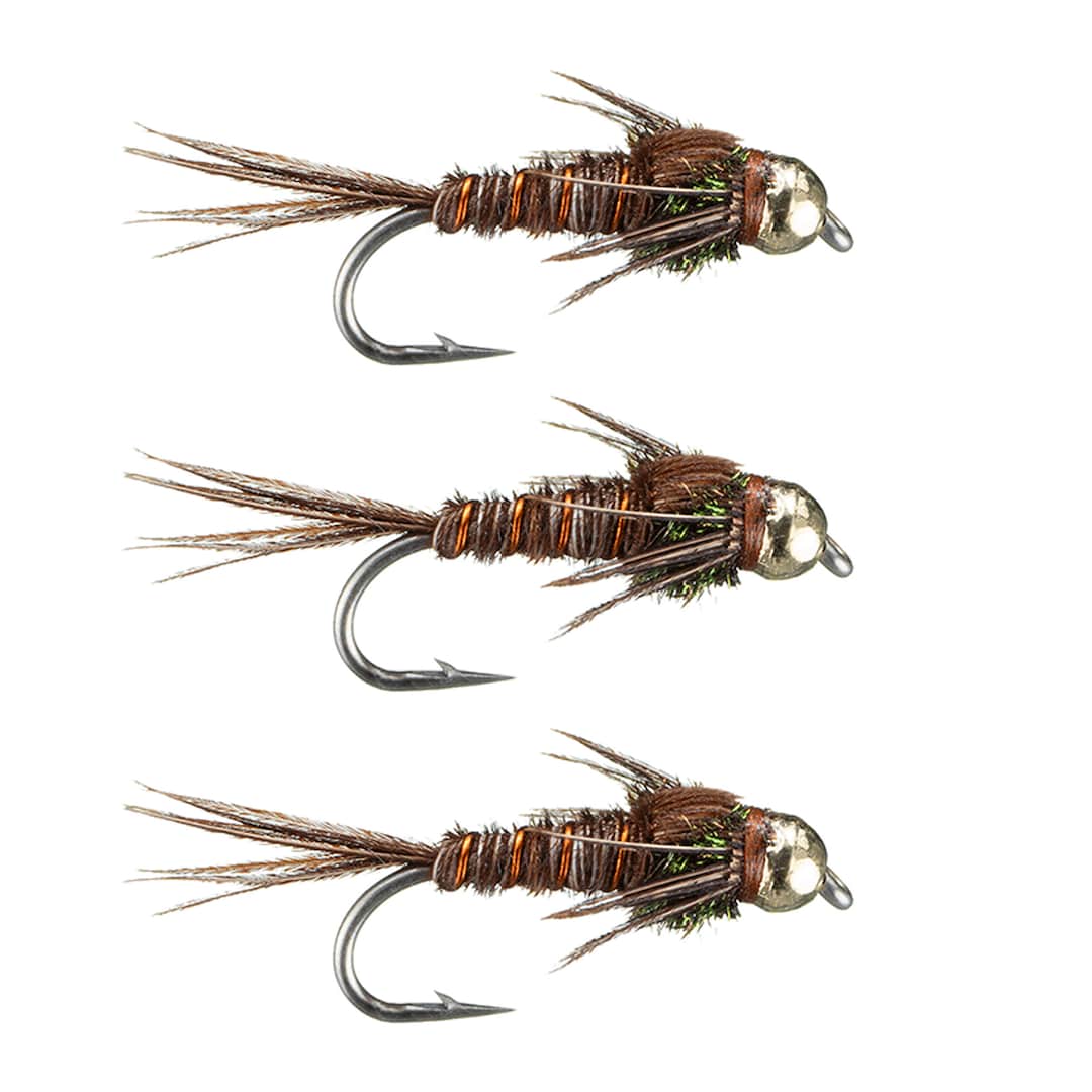 Pheasant Tail Nymph - Fly Fishing Flies for Trout - Tungsten Bead Head ...