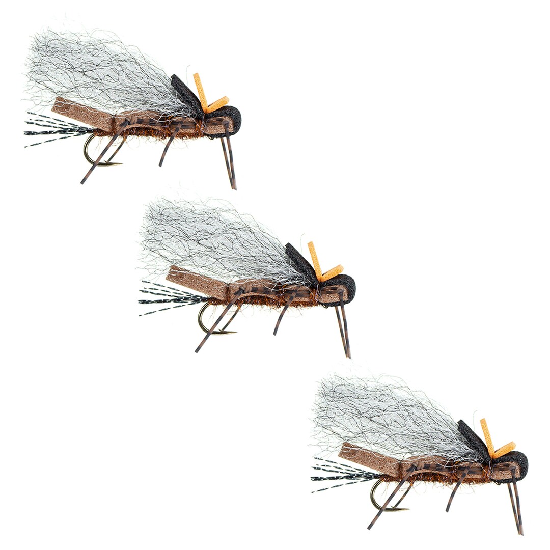 Hopper Fly Patterns - Fool's Gold Hopper Brown and Black - Attractor ...