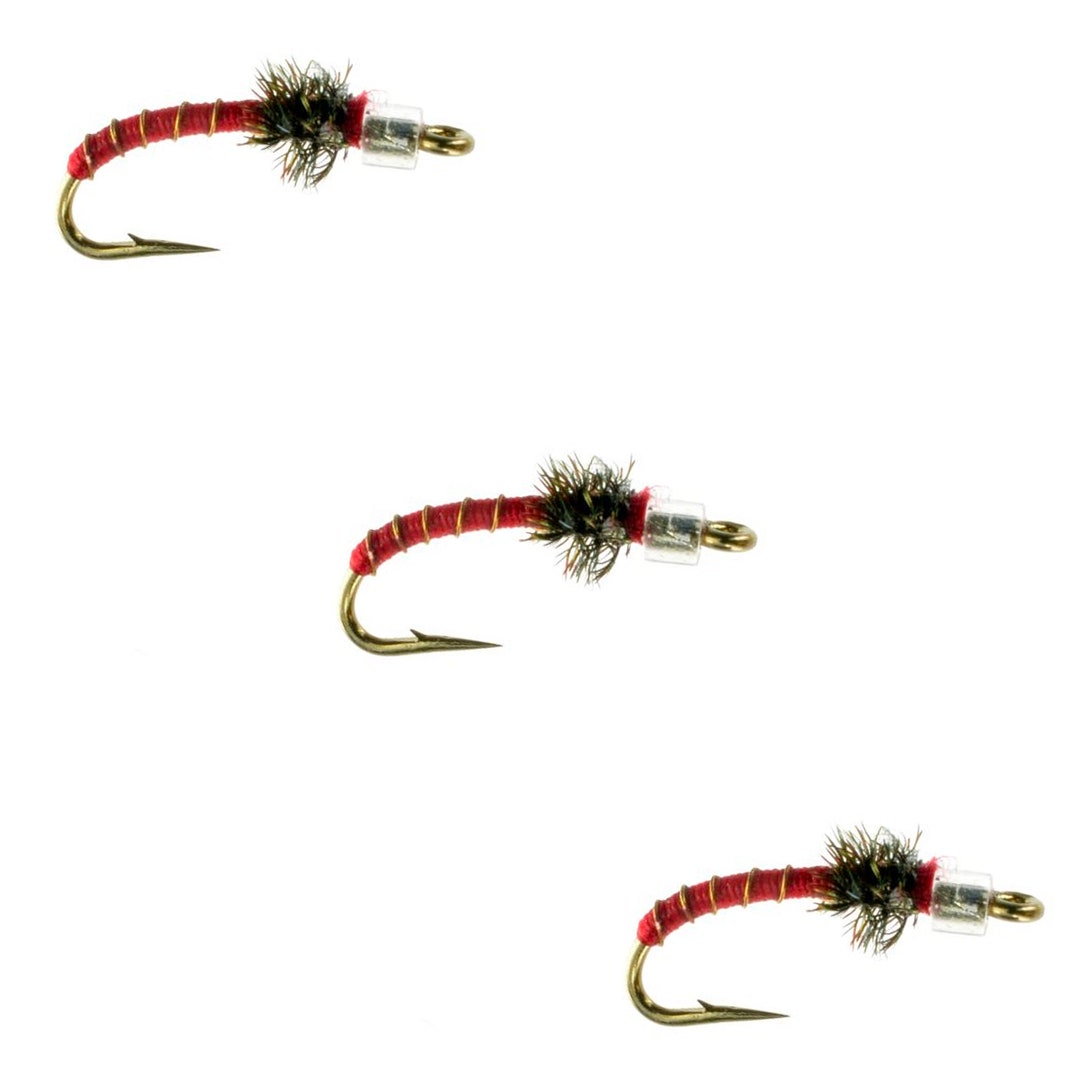 Mercury Blood Midge Fly Pattern - Hand Tied Midge Fly Pattern - Trout ...