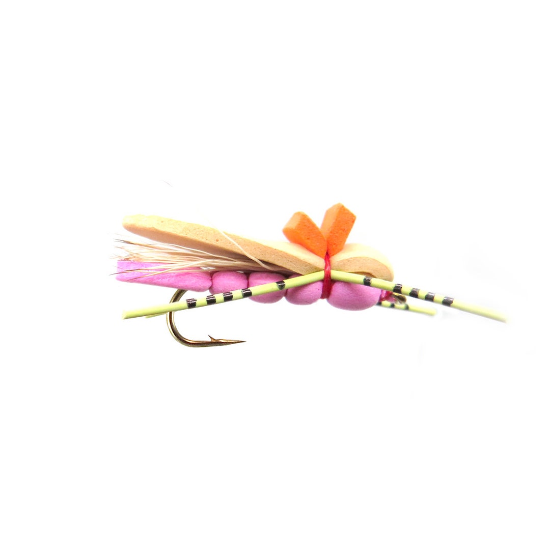 Attractor Dry Fly - Pink Panther -foam Hopper/dropper Attractor Fly ...