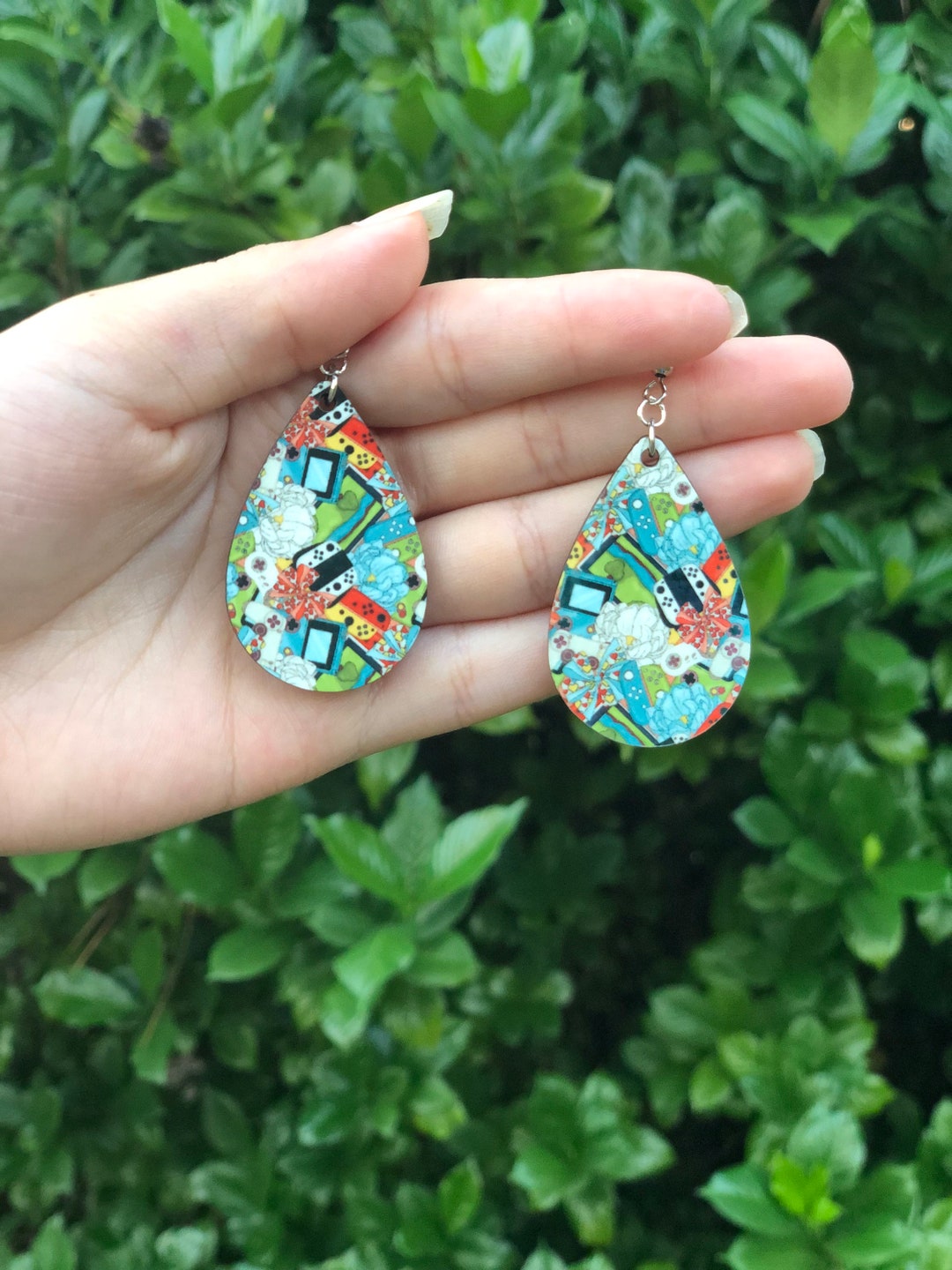 Video Game and Anime Dangle Earrings - Etsy