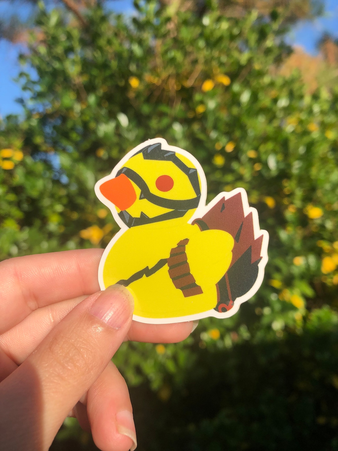 Rubber Ducky Manly Hero Sticker - Etsy