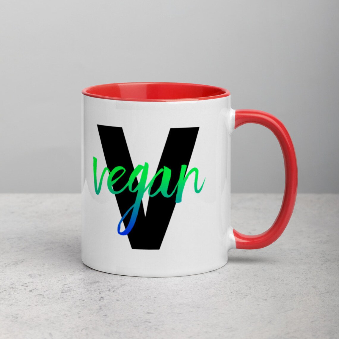 Vegan Coffee Mug, Cute Vegan Mug, Gift for Vegan, Vegan Birthday, Funny ...