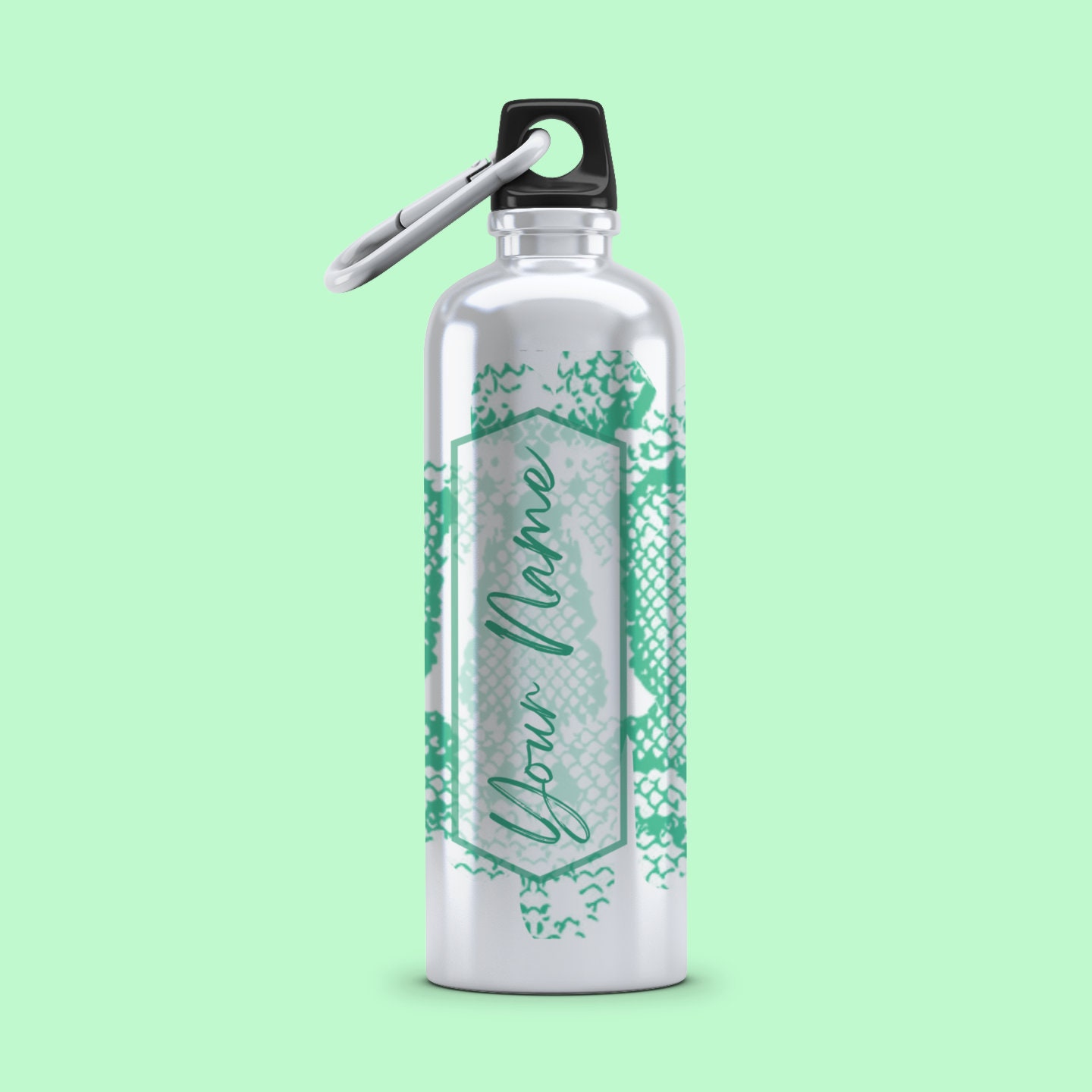 20oz Personalized Water Bottle Snake Print Insulated Multiple Colors ...