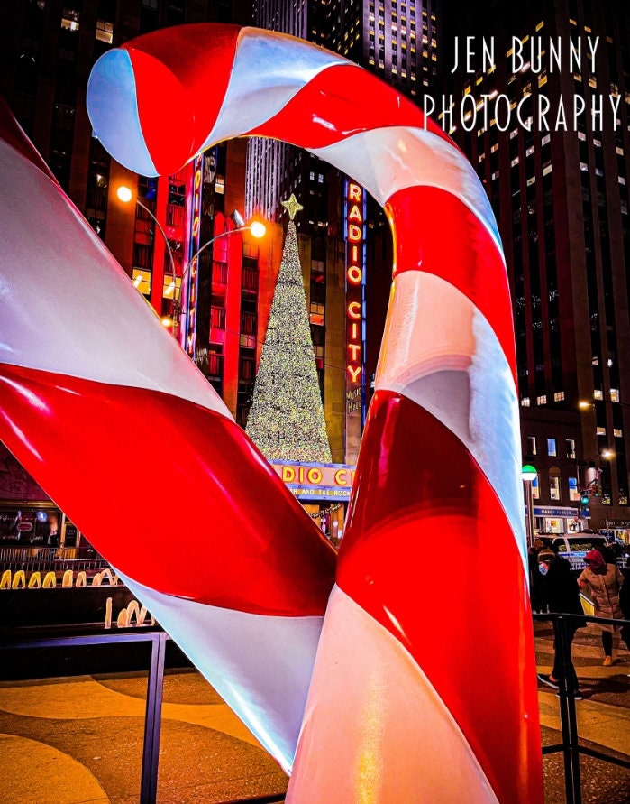 Radio City Music Hall Candy Canes New York City Christmas Photography ...