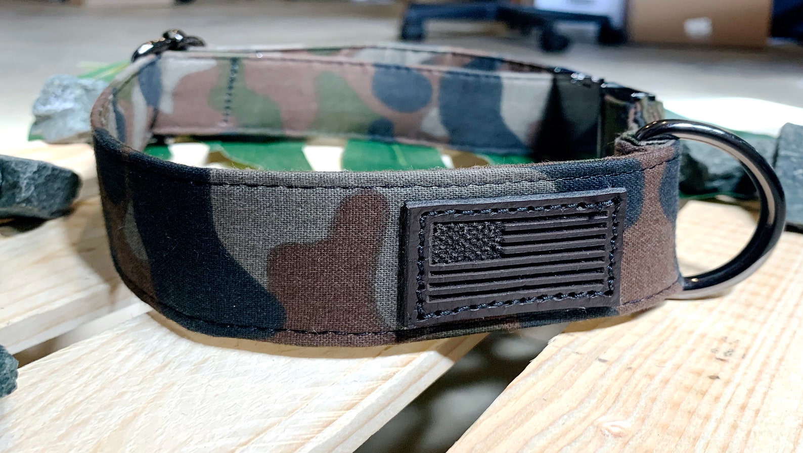 Wide Camo Dog Collar With Gun Metal Quick Release Buckle - Etsy