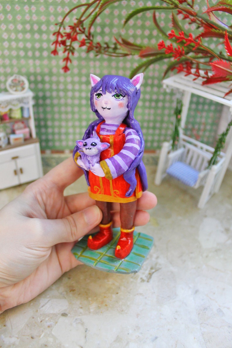 Yordle Mage Lulu Figurine, Fan Art, Handmade Lulu Decor Table for Fans ...