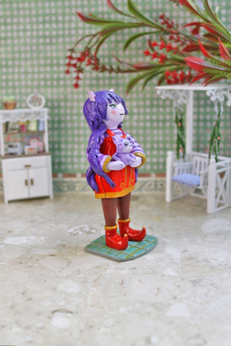 Yordle Mage Lulu Figurine, Fan Art, Handmade Lulu Decor Table for Fans ...