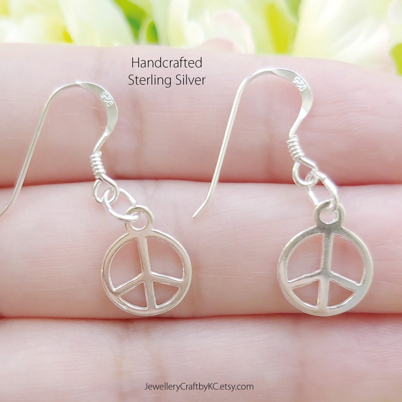 Peace Earrings - Etsy