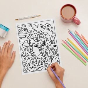 Psychoactive - A Psychedelic Coloring Book for Adults: Trippy Stress ...
