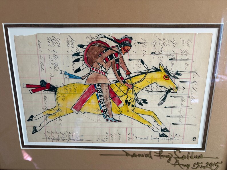 Ledger Art Native American Daniel Long Soldier - Etsy