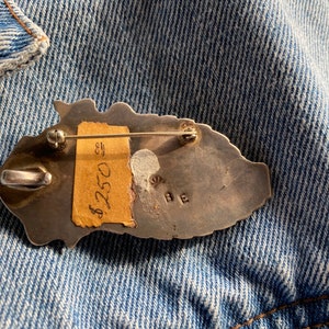 Vintage Zuni Ben Eustace Sterling Turquoise Brooch - Etsy