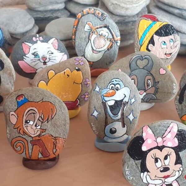 Painted Pebble - Etsy