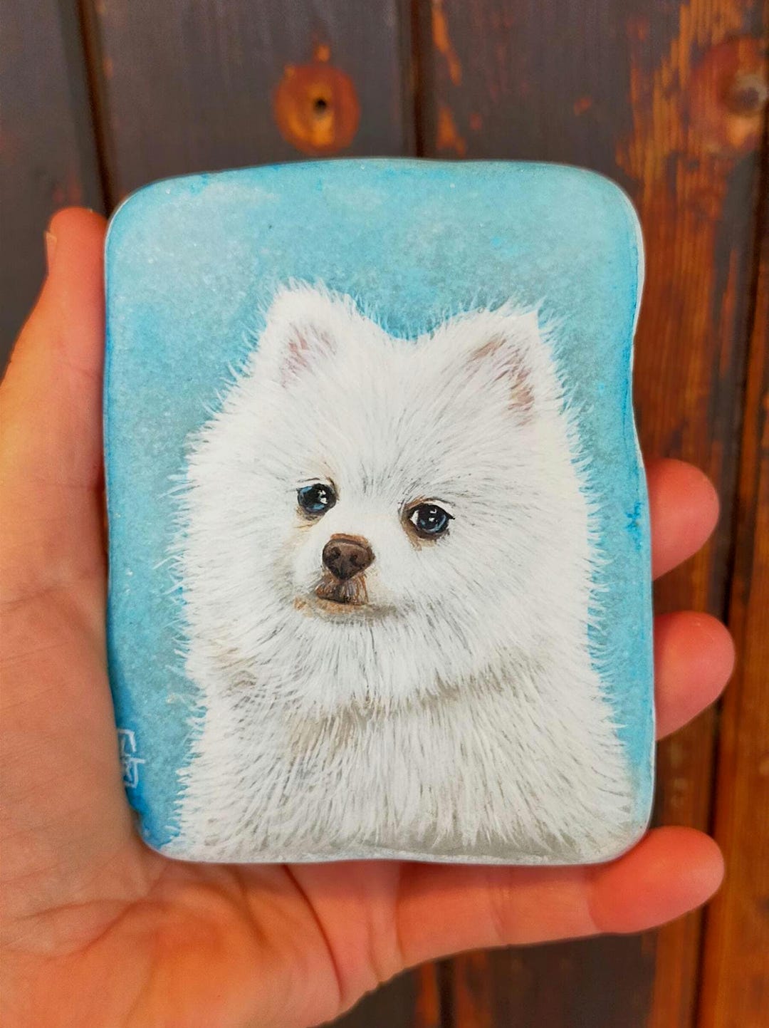 Custom Painted Pebble – Portrait of Domestic/wild Animals and Humans ...