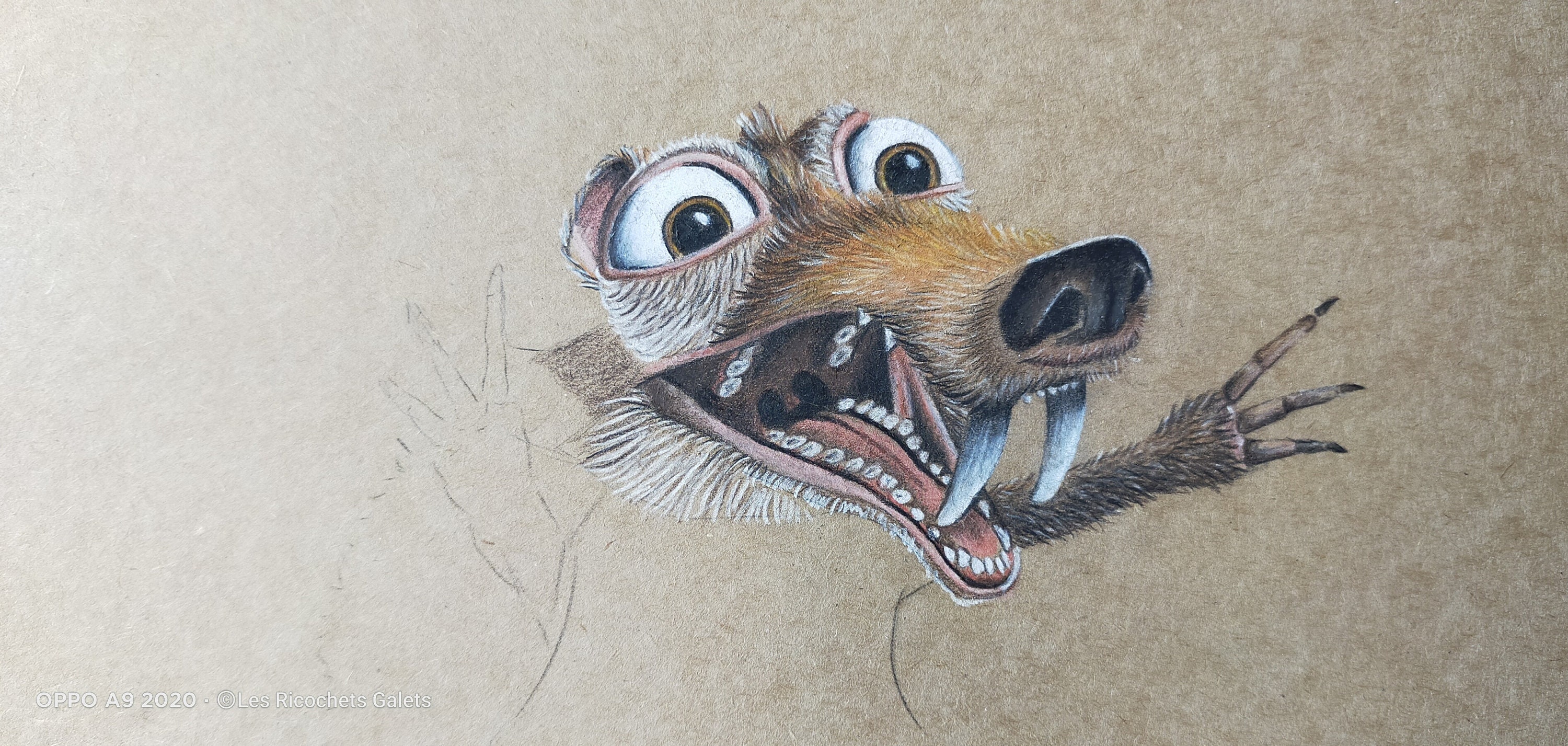 Ice Age Scrat Drawing