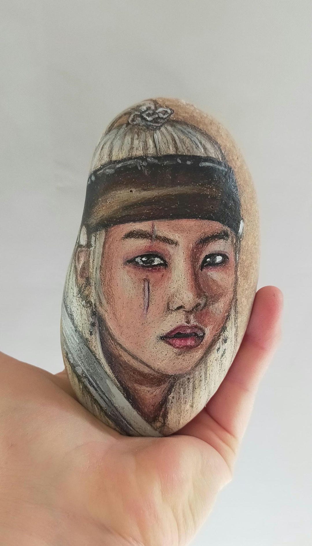 Suga BTS, Agustd Painted on a Natural Pebble, Fanart, Birthday, Gift ...