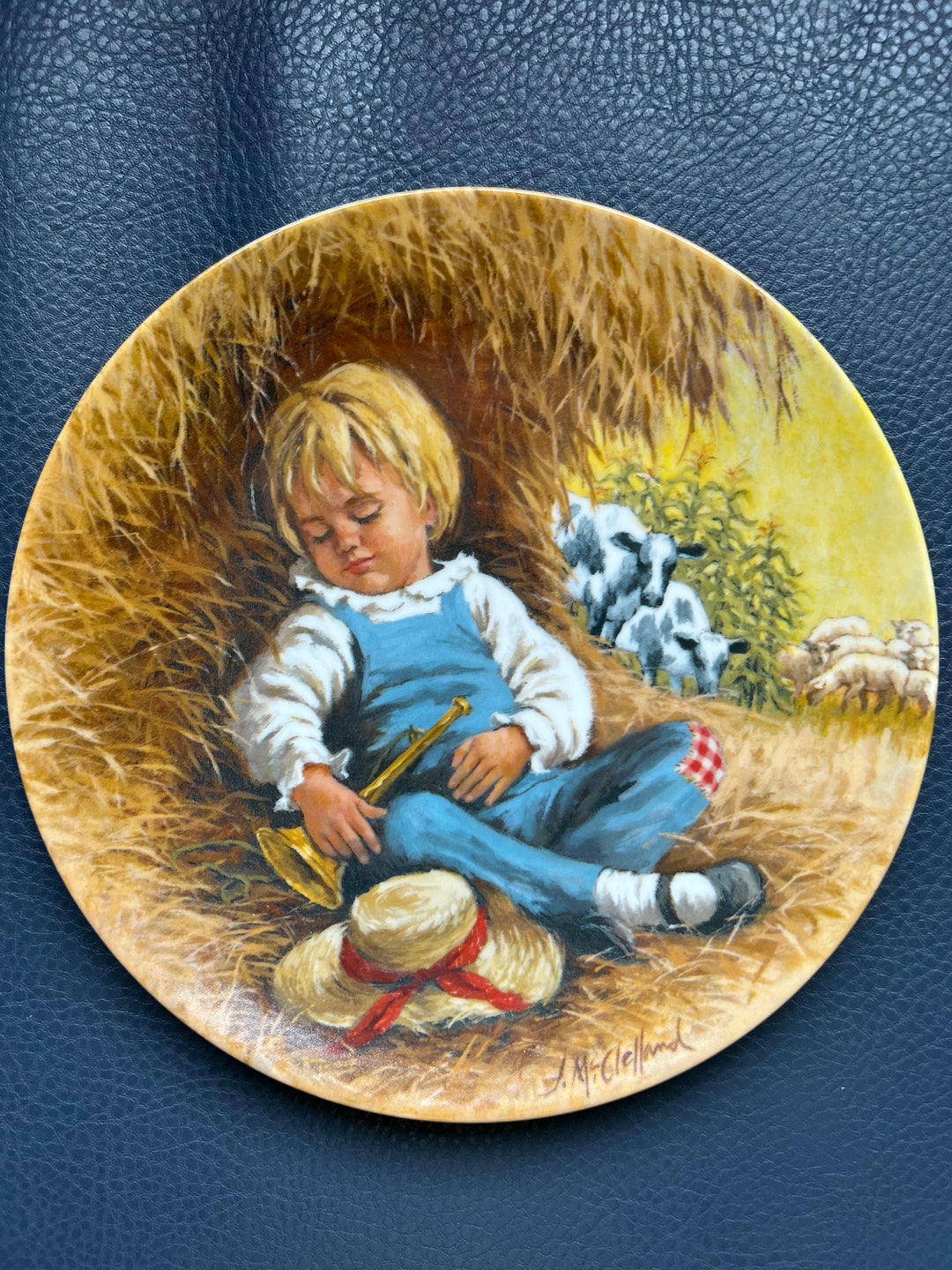 Little Boy Blue Vintage Collectors Plate, Reco Mother Goose Plate Rhyme ...