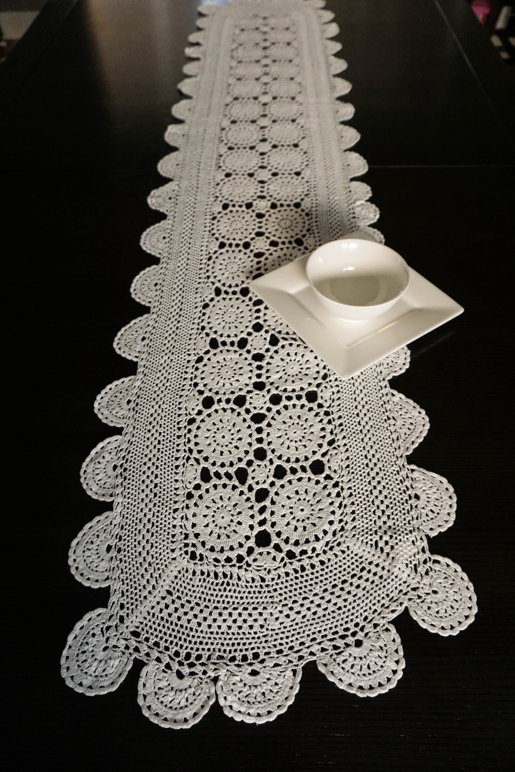Crochet Lace Table Runner style 9411 | Etsy