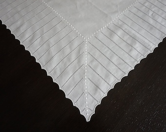 Swiss Dot With Hemstitch Tablecloth (style #8648) - Etsy