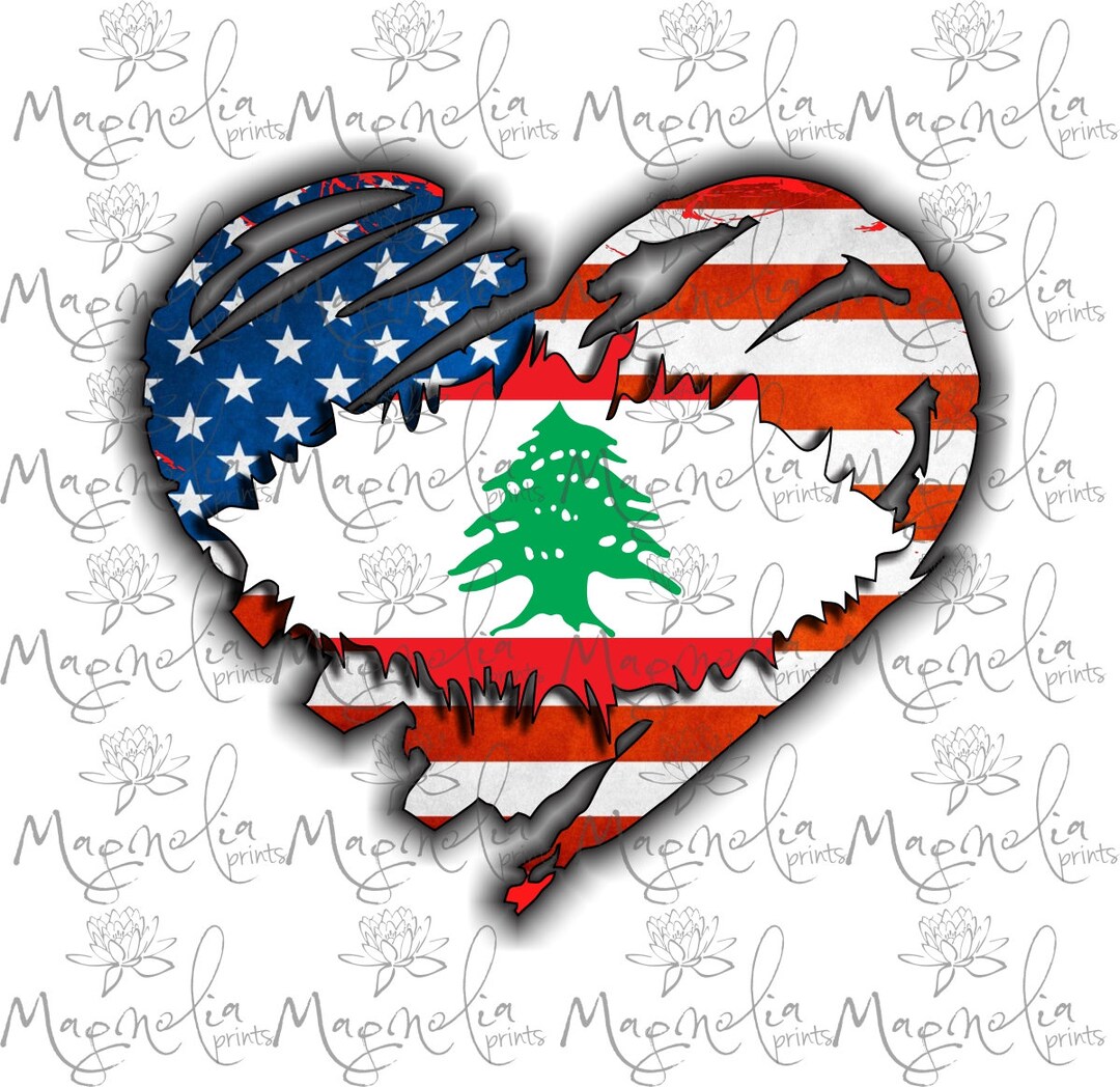 Digital File / USA - Lebanon / Digital / Design File Download PNG and ...