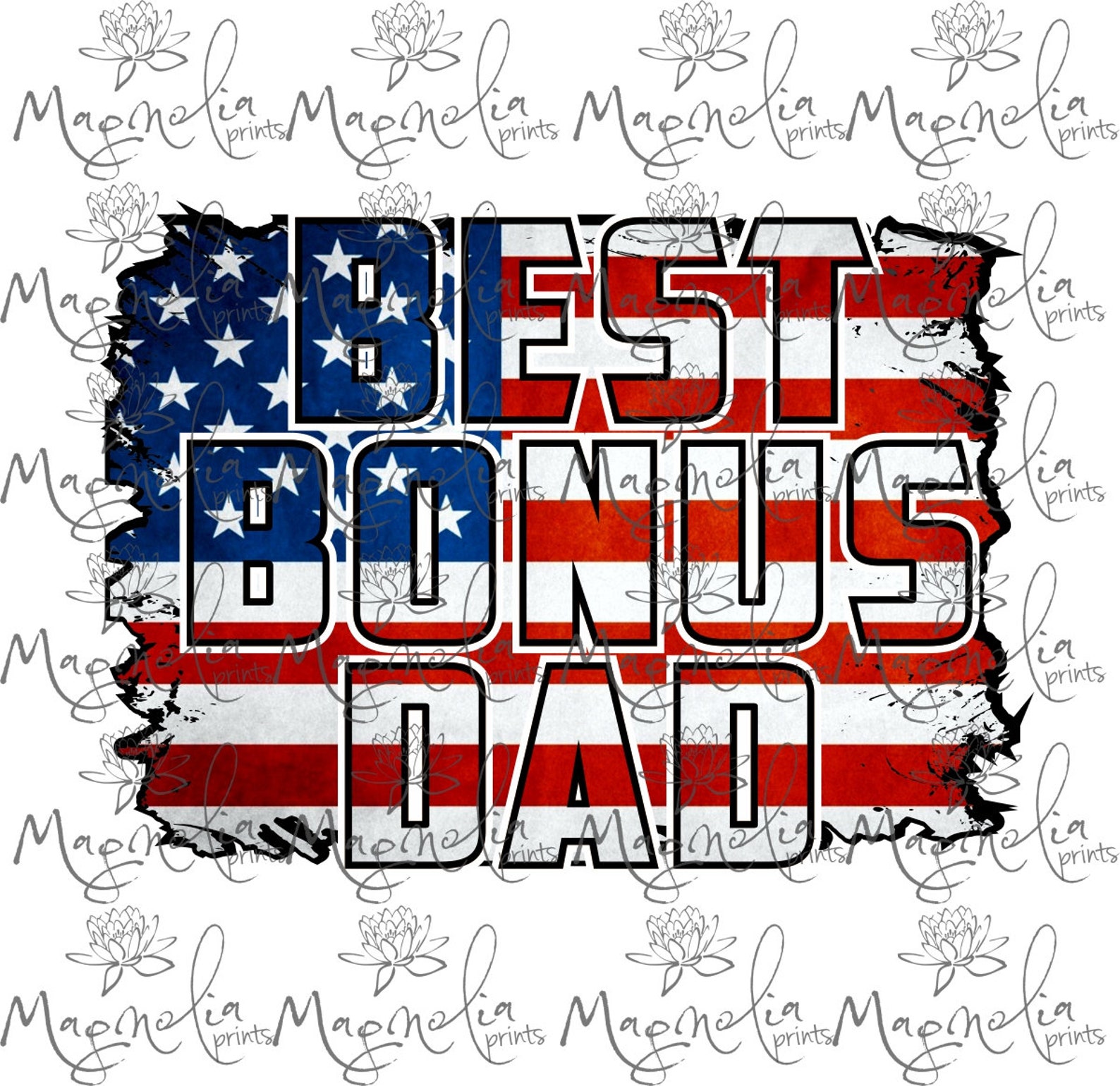 Digital File / Best Bonus Dad USA Flag / Digital / Design File Download ...