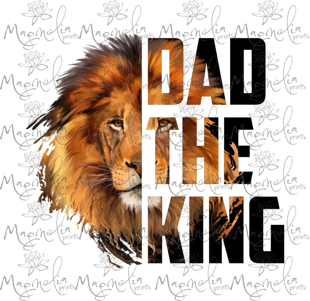 Dad the King / Watercolor / Digital / Design File Download SVG and PNG ...