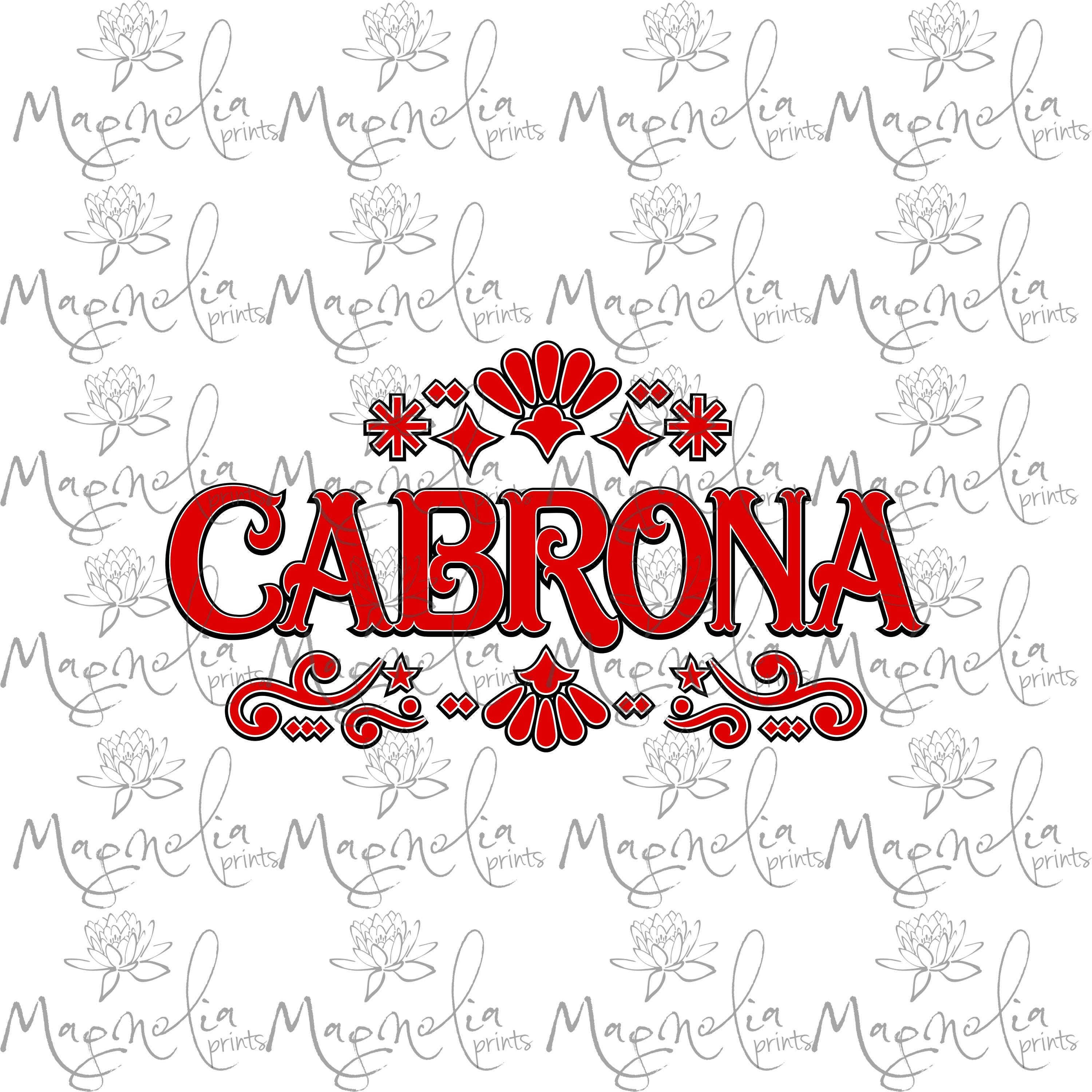 Digital File / Cabrona / Spanish / Printable File / Download File / PNG ...
