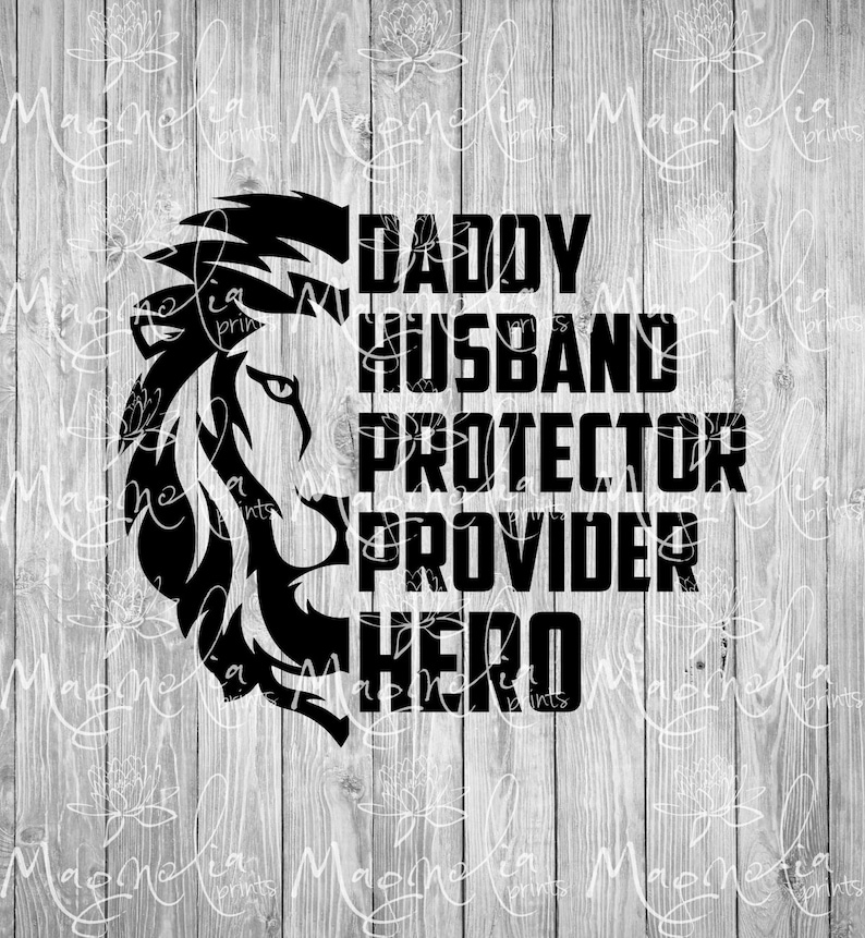 Daddy Husband Protector Provider Hero / Digital / Design File - Etsy