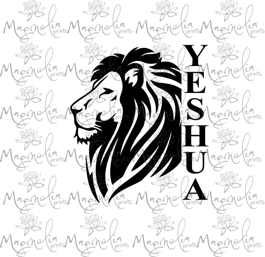 Lion Yeshua / Christian Png Svg Pdf / Watercolor / Digital / Design ...