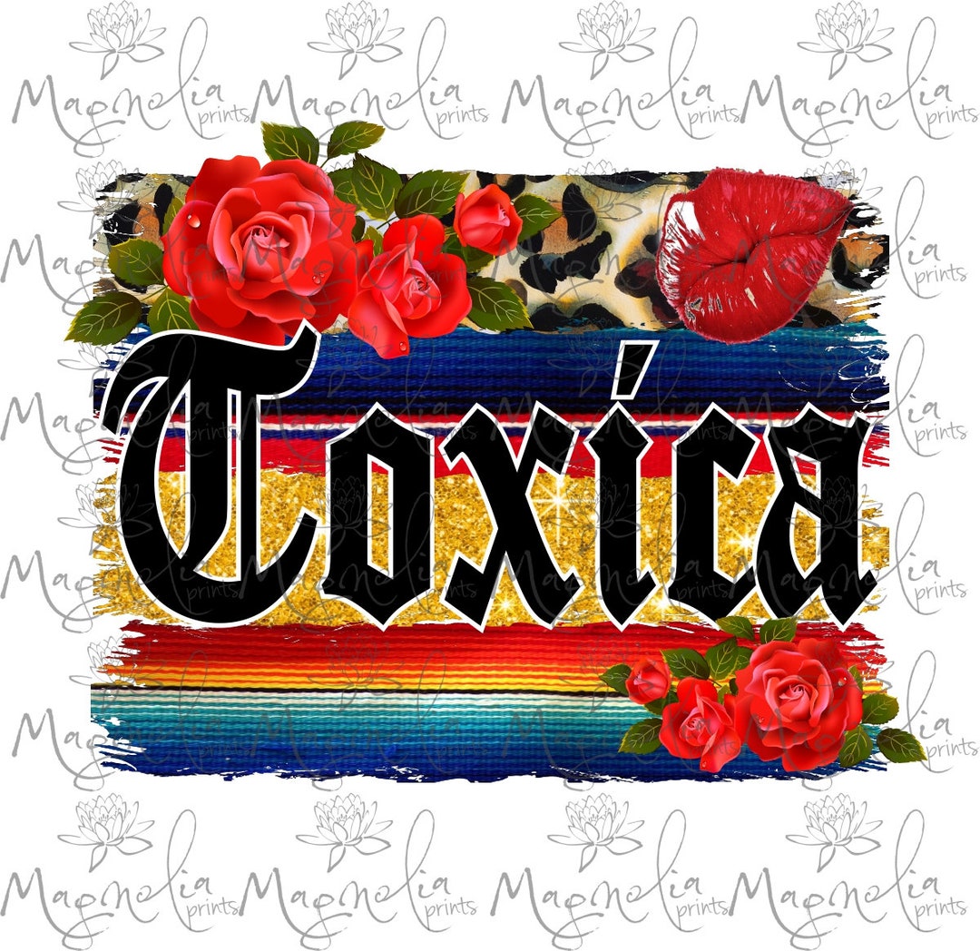 Toxica and Mini Toxica Sarape / Spanish Design / Digital / Design File ...