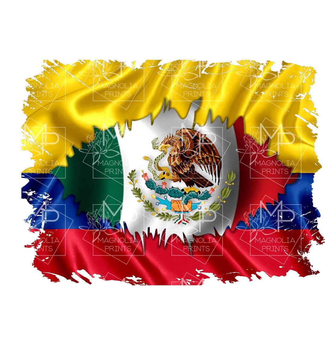 Digital File / Colombia Mexico Flag / Digital / Design File Download ...